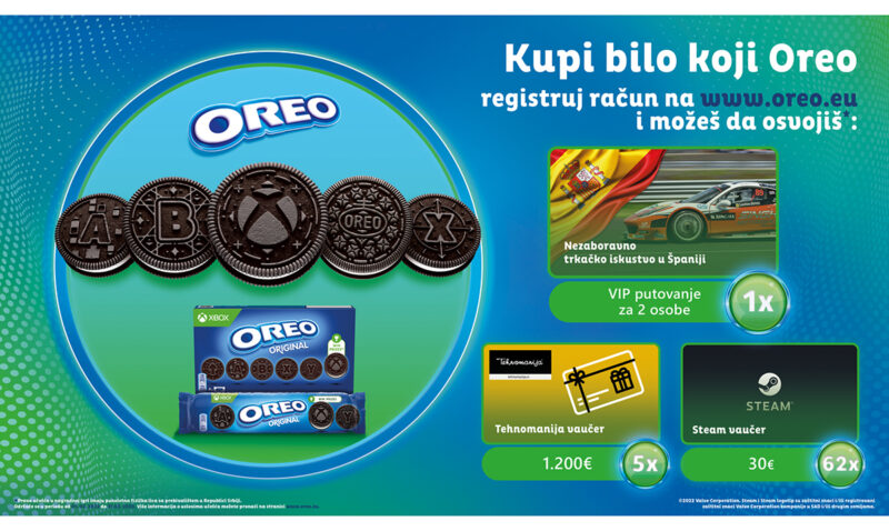 U okviru partnerstva sa Xbox-om, uživajte u specijalnoj seriji OREO ...